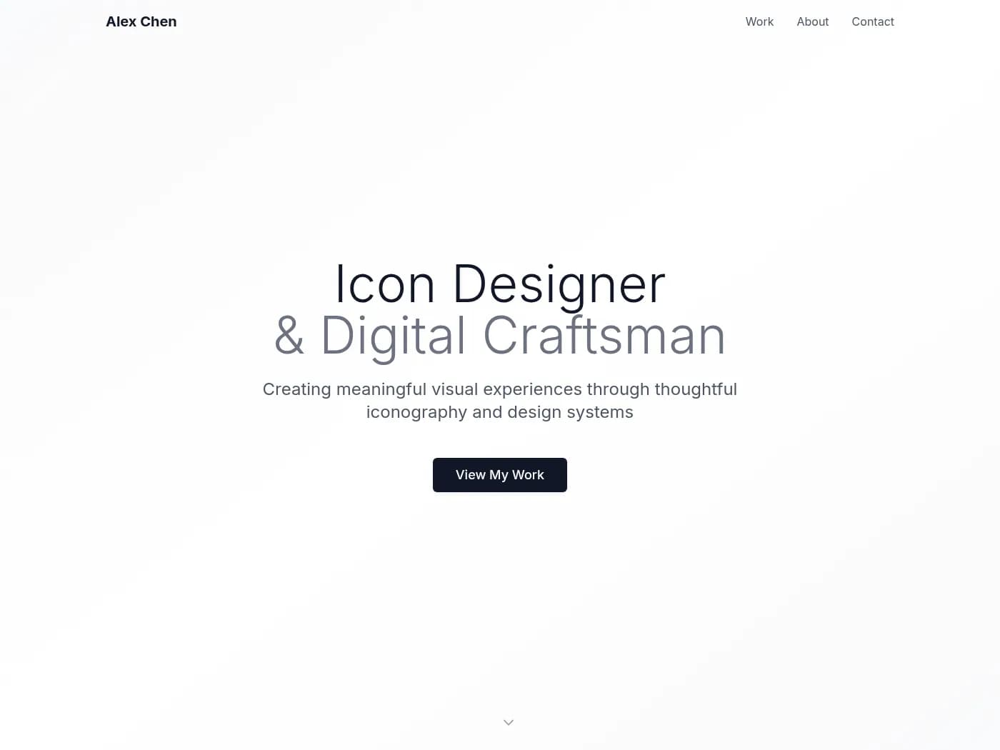 Modern Icon Designer Portfolio