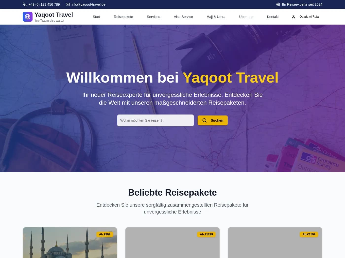 Yaqoot Travel - Complete Travel Agency Management Platform