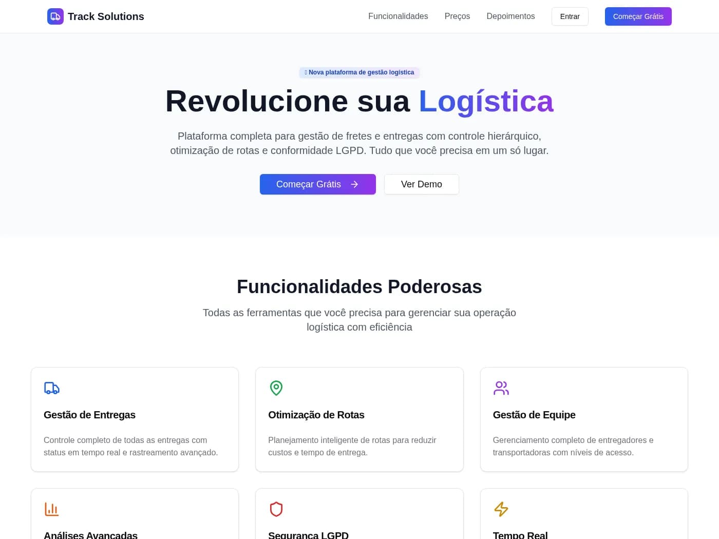 Track Solutions SaaS Platform