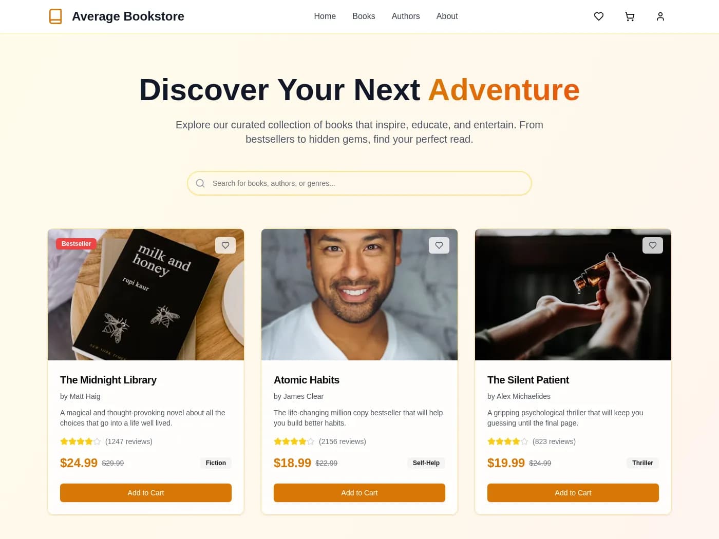 Bookstore Website