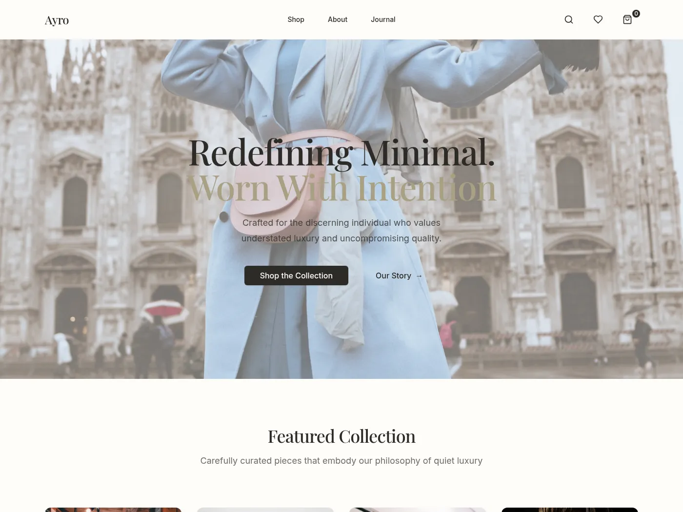 Ayro Premium E-commerce Website