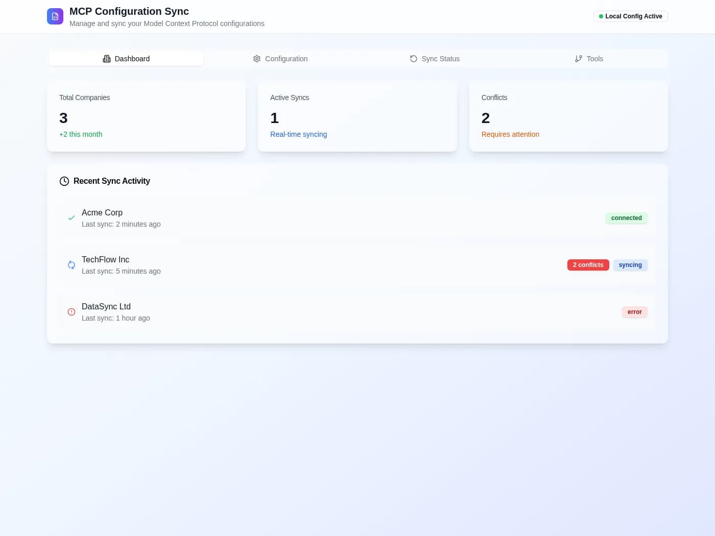 MCP Configuration Sync