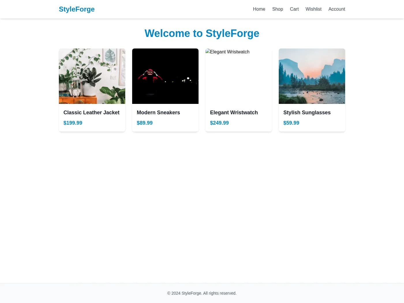StyleForge E-Commerce Starter