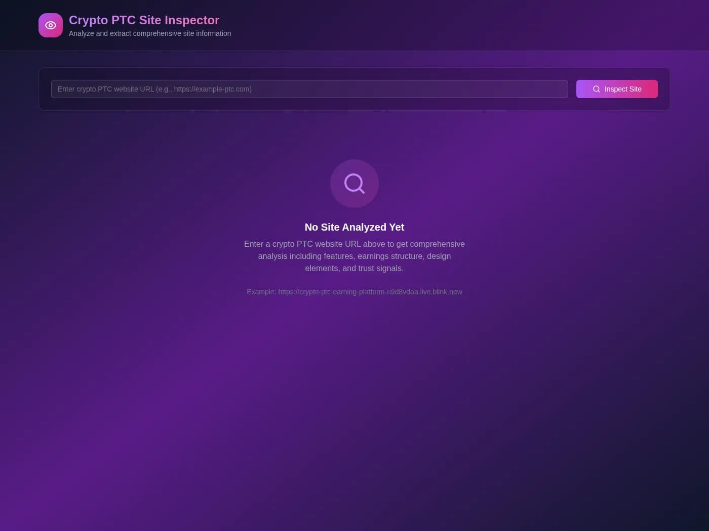 Crypto PTC Earning Platform Site