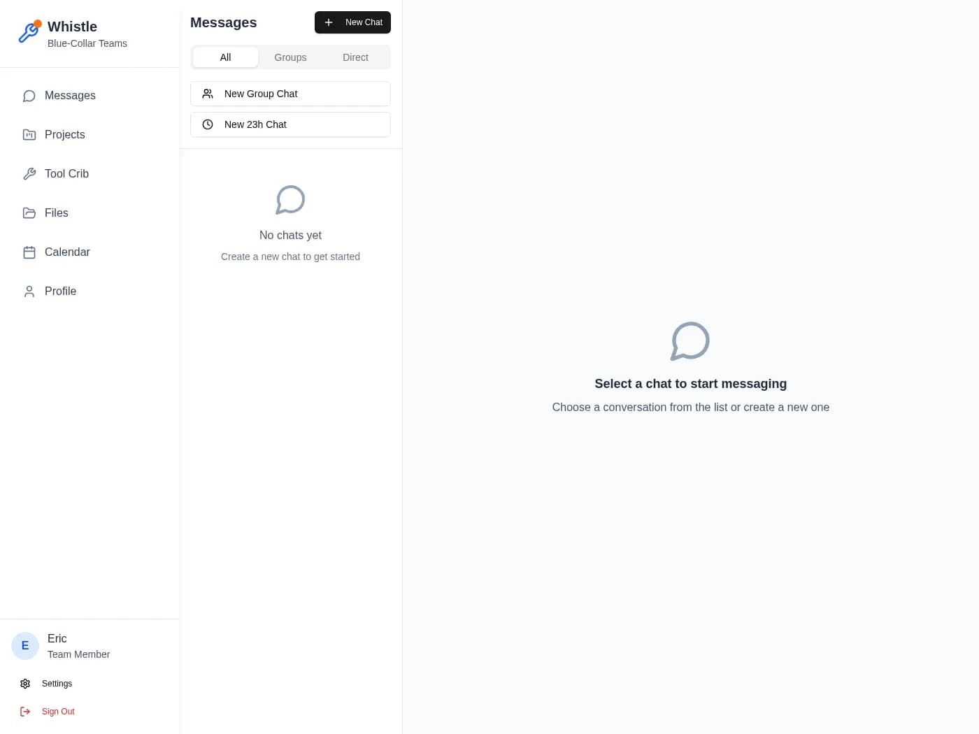 Whistle - Communication & Project Management for Blue-Collar Teams