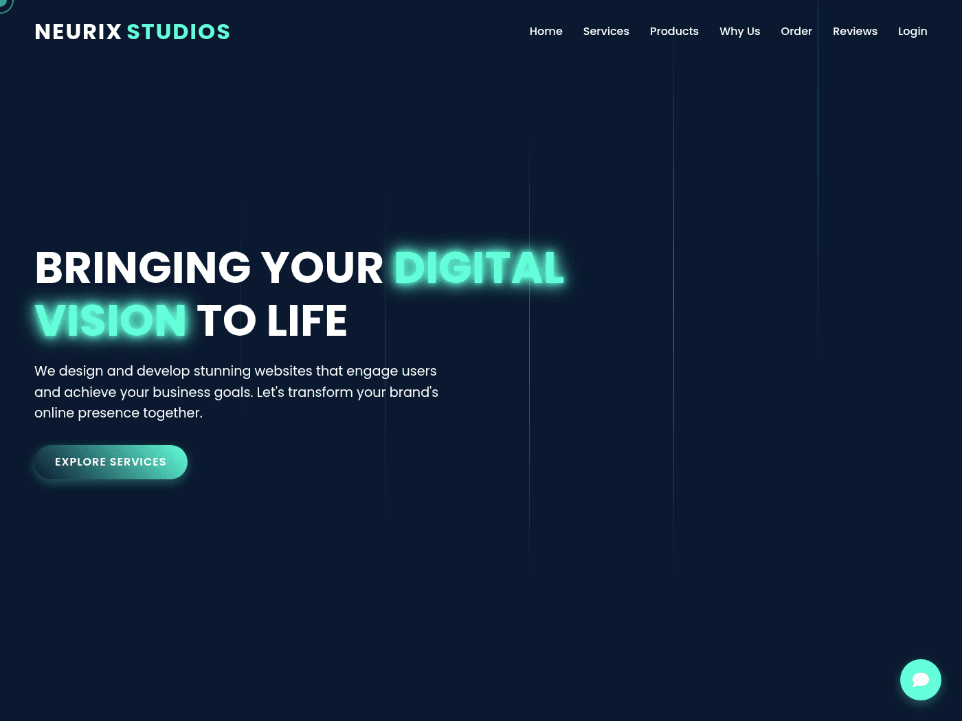 NEURIX Studios Website & Admin Dashboard