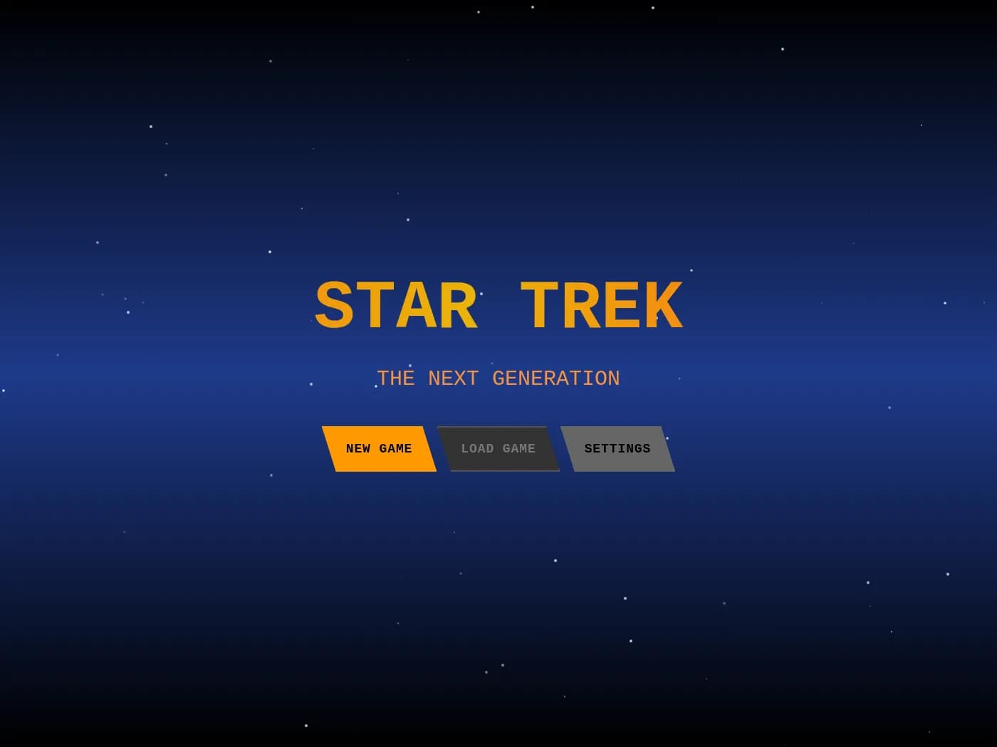 Star Trek TNG SNES-Style Space Exploration Game