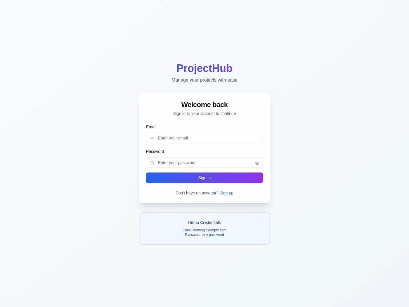 Web Project with Database
