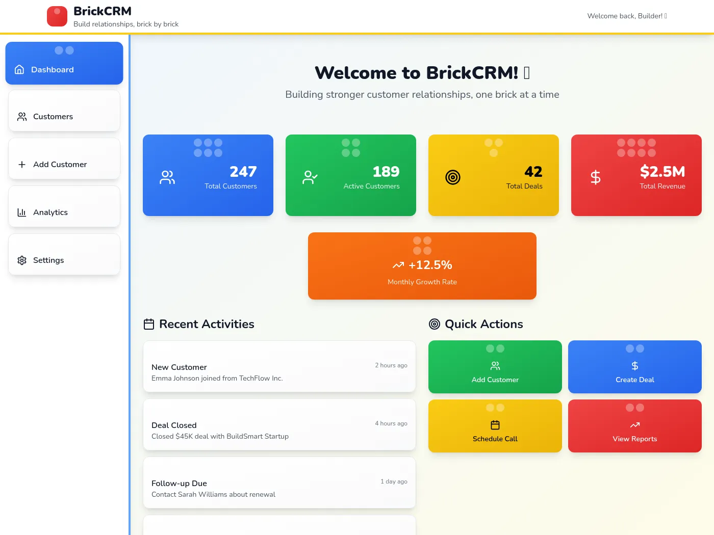 Lego-themed CRM