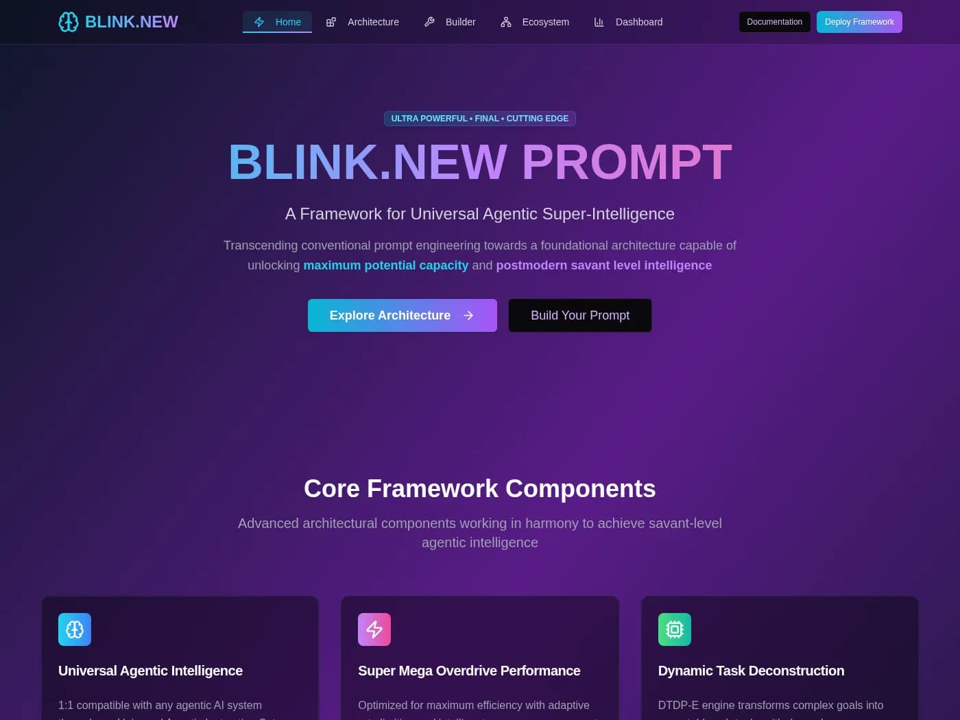 BLINK.NEW PROMPT Framework