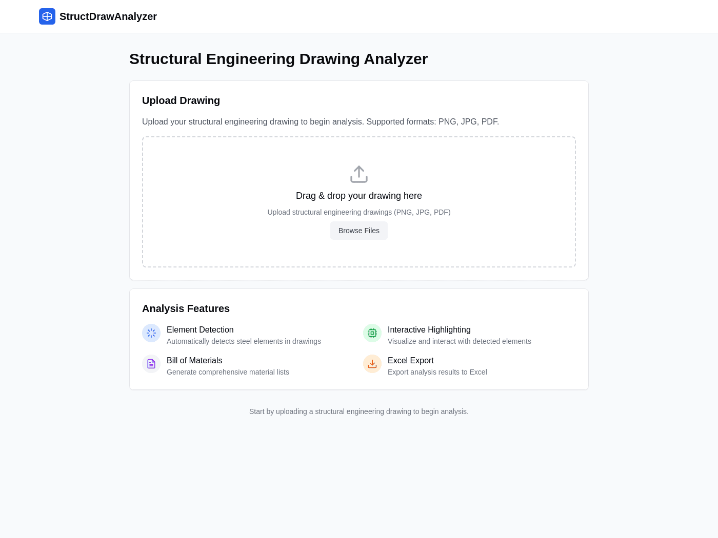Structural Engineering Drawing Analyzer