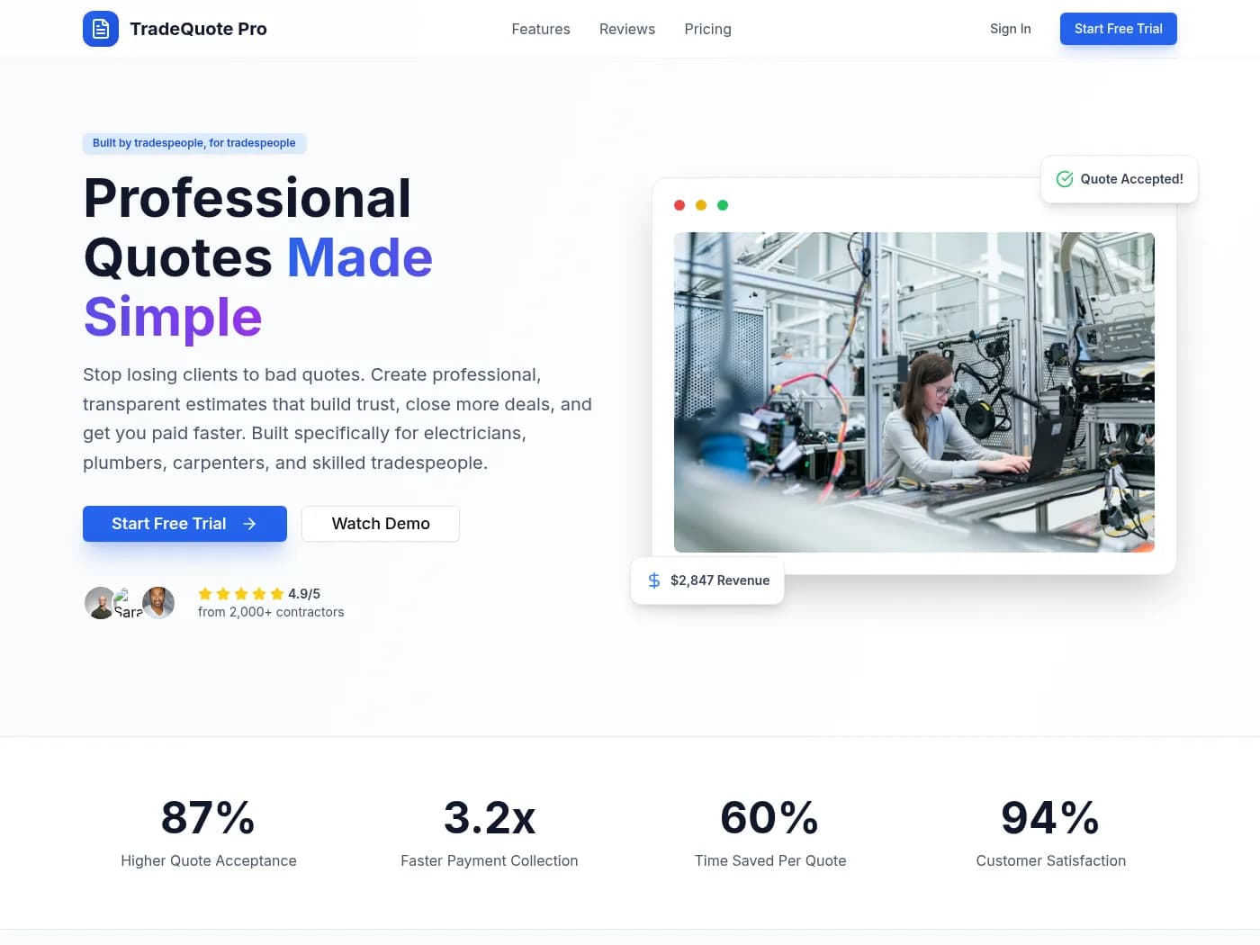 TradeQuote Pro