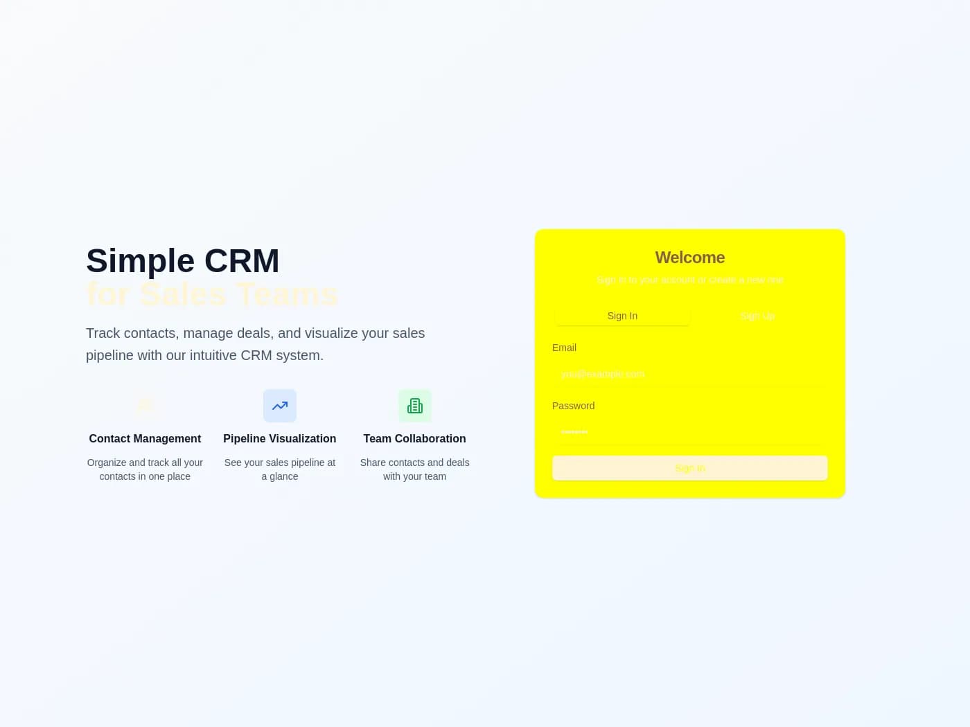 Simple CRM System
