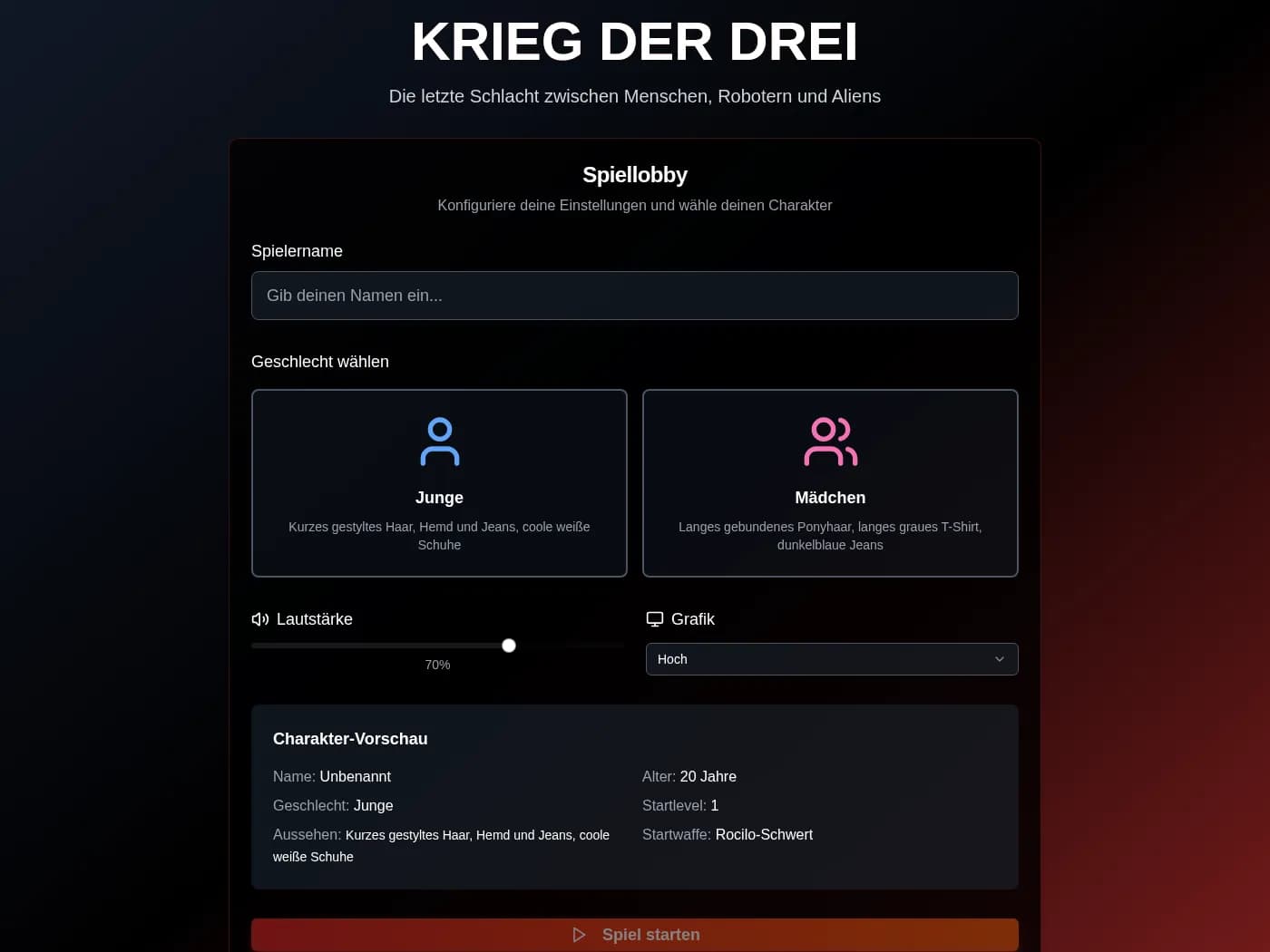 Krieg der Drei - 3D Action RPG Game