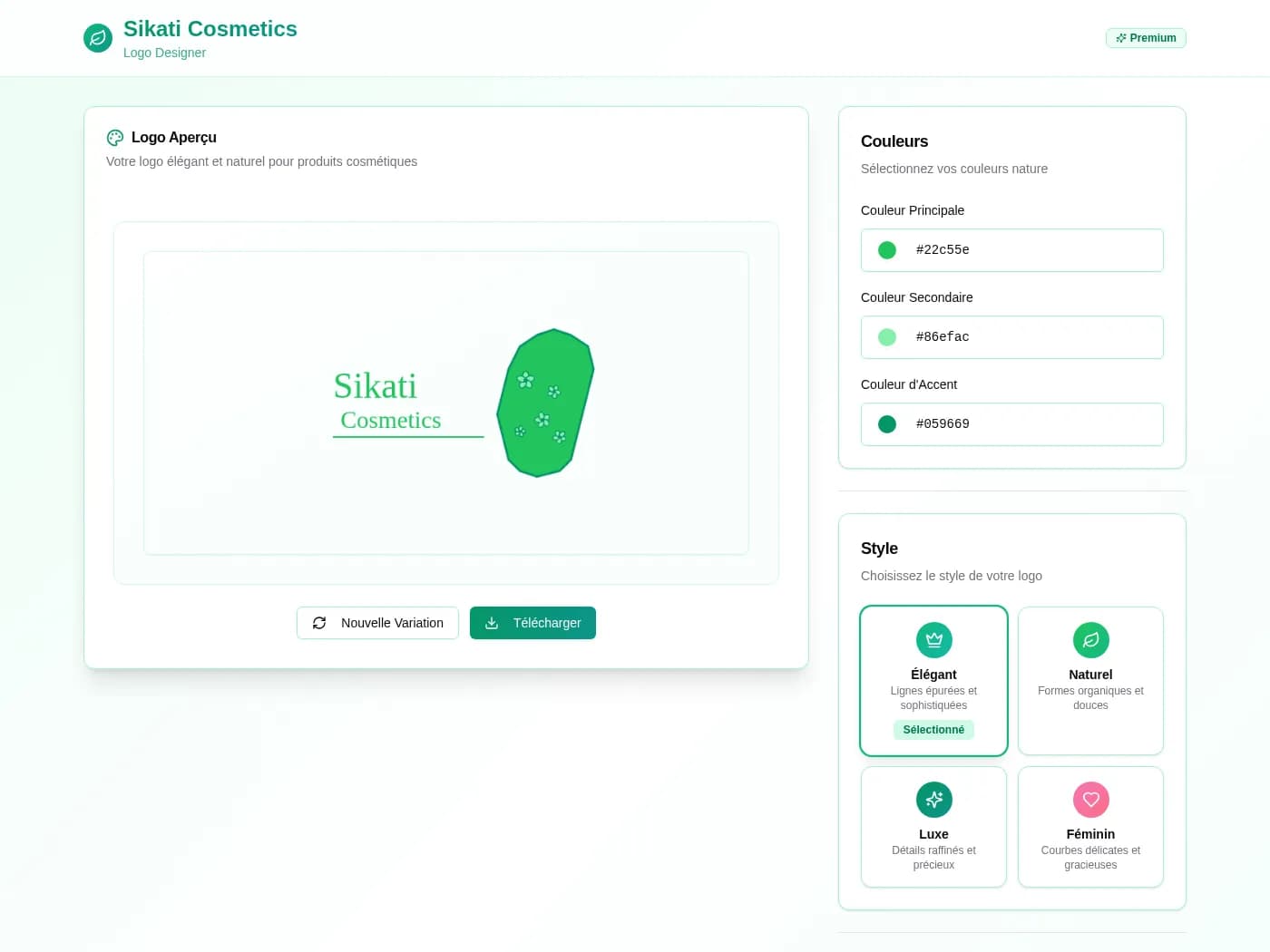Sikati Cosmetics Logo Designer