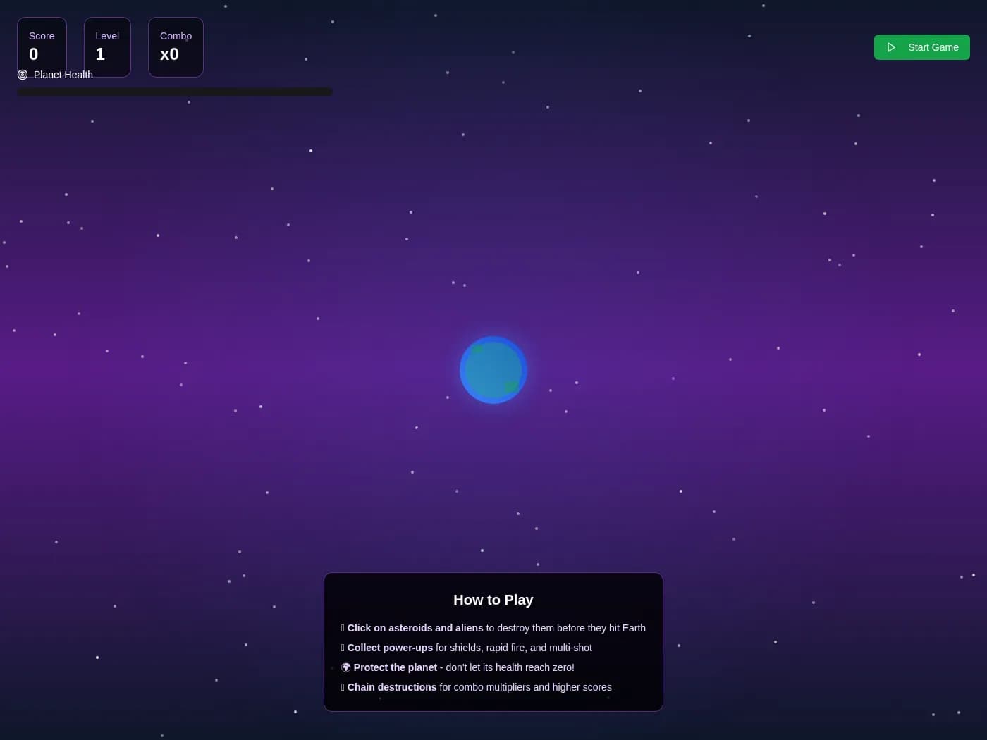 Planet Protector Game