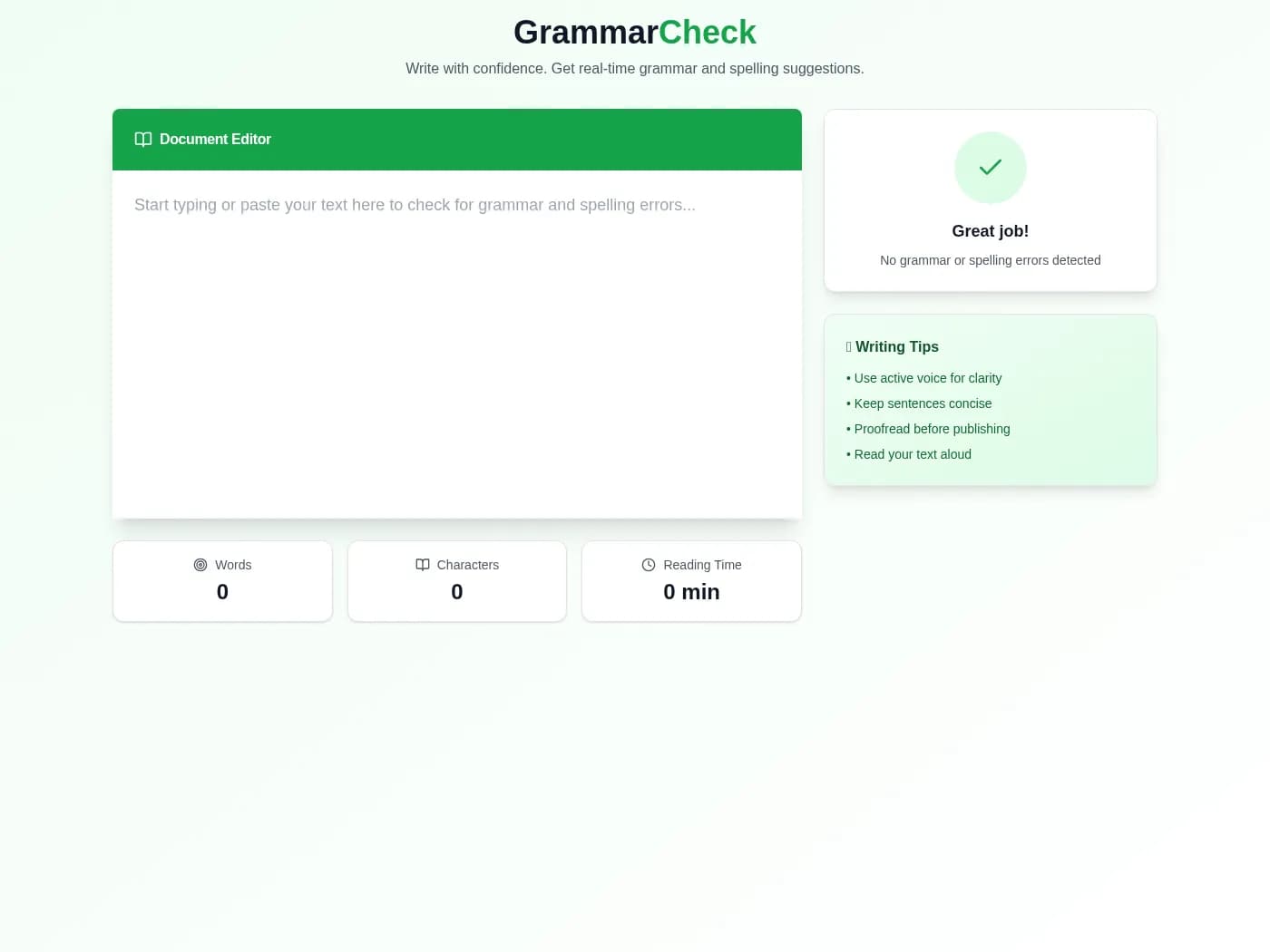 Grammarly Check Chrome Extension Clone
