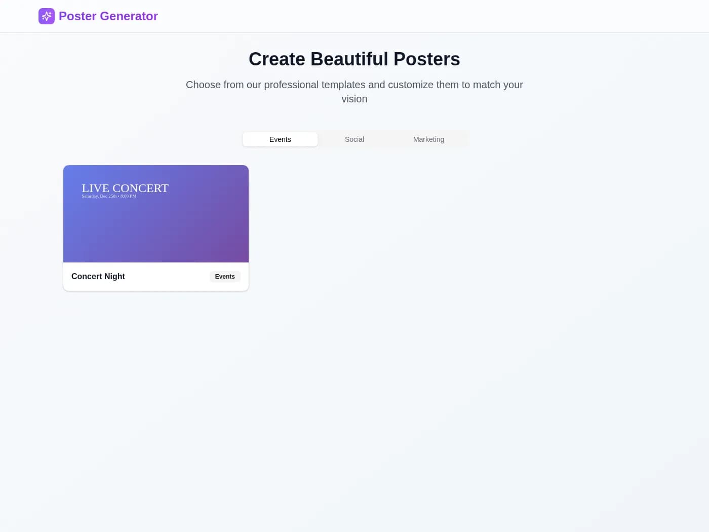 Poster Generator