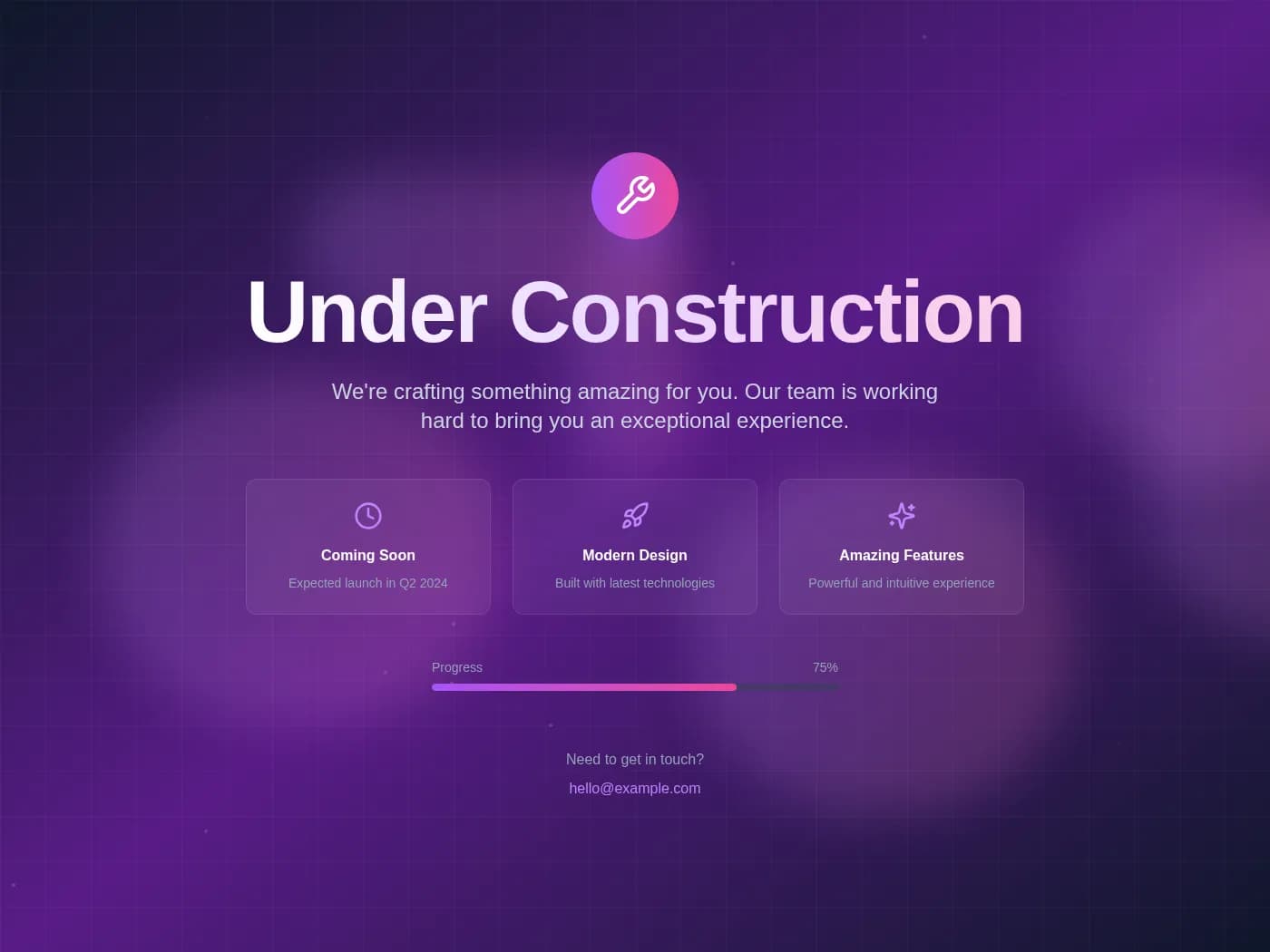 Under Construction Page