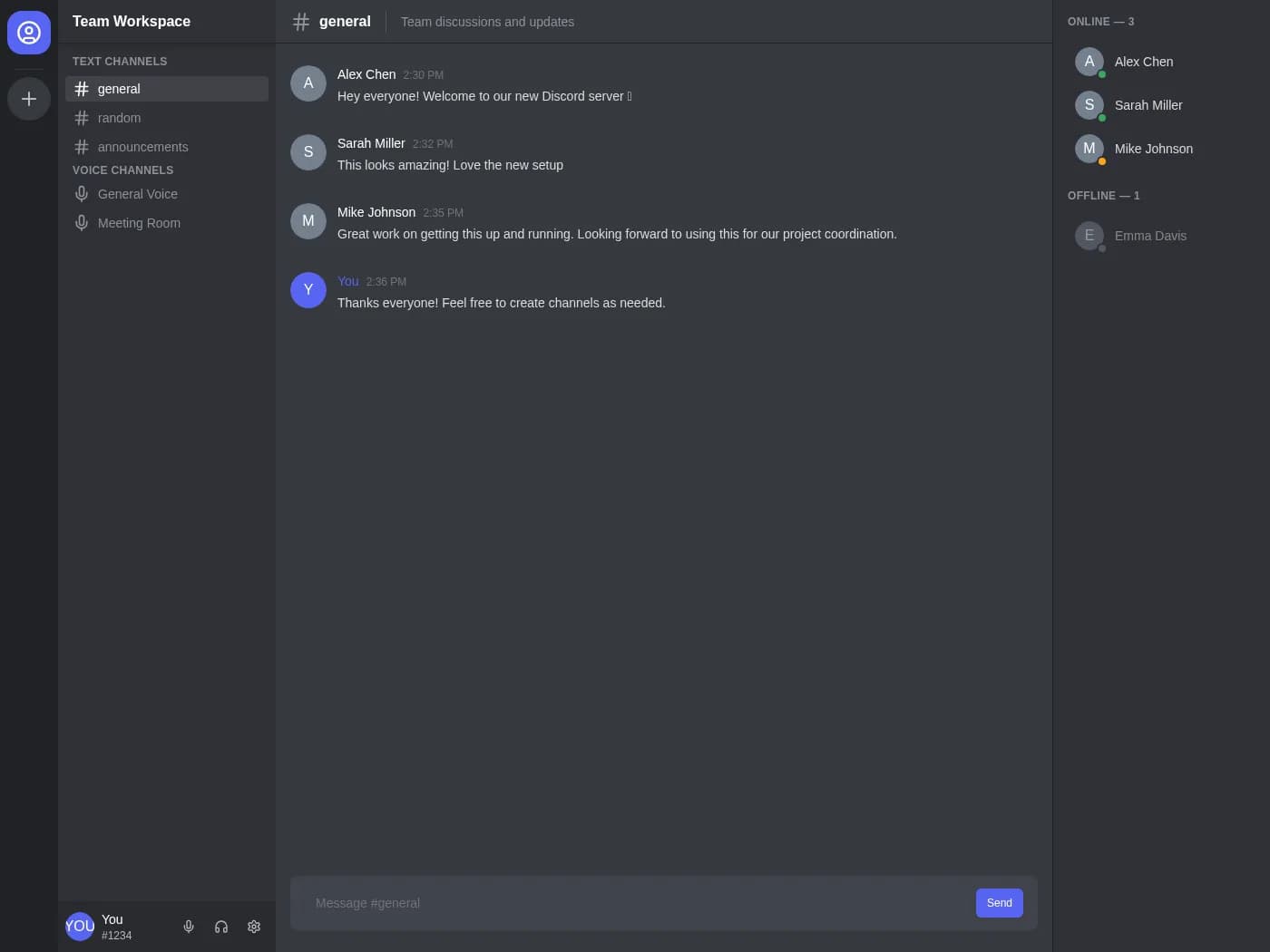 Discord Team Chat