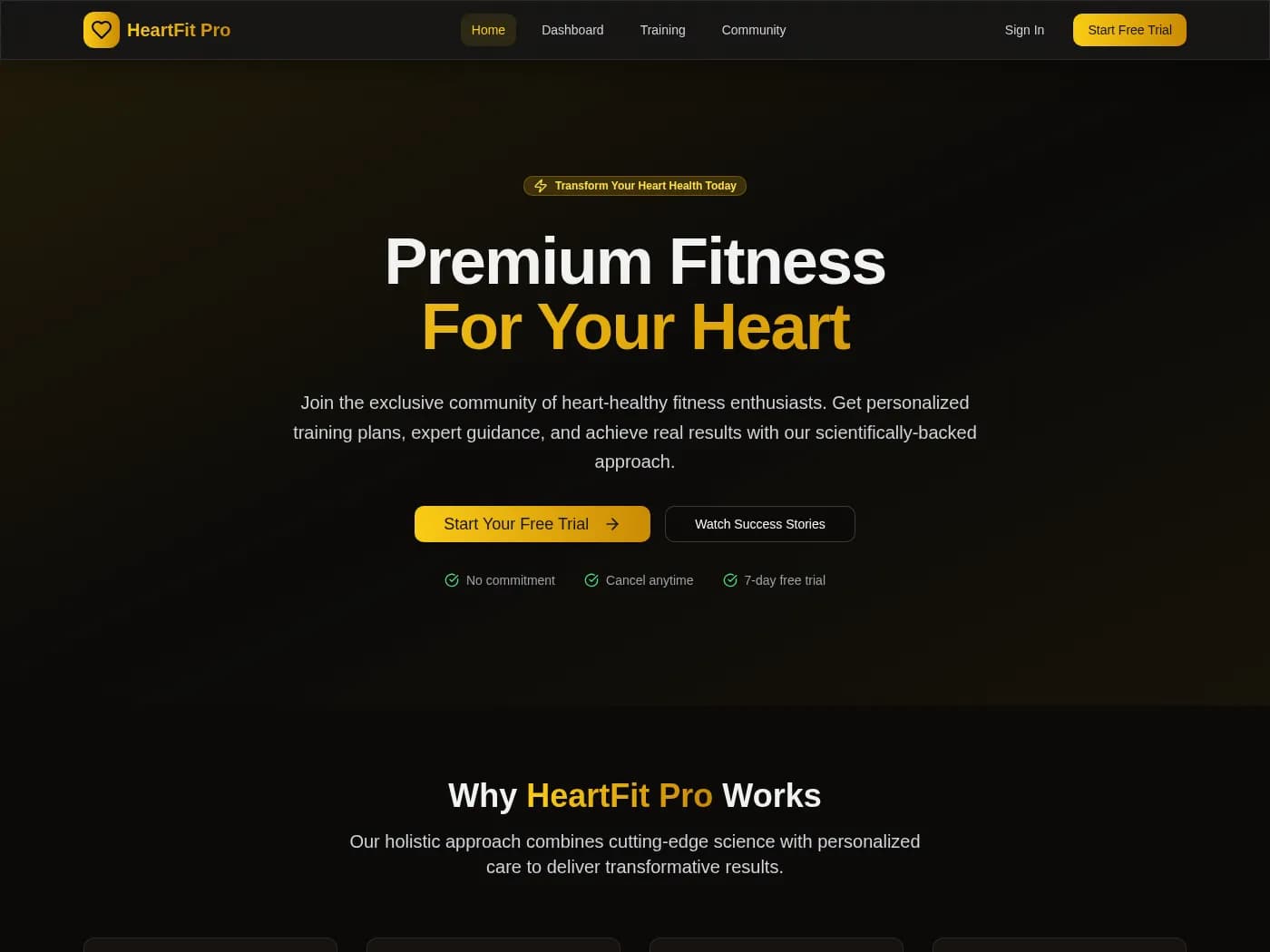 Premium GYM Membership Website