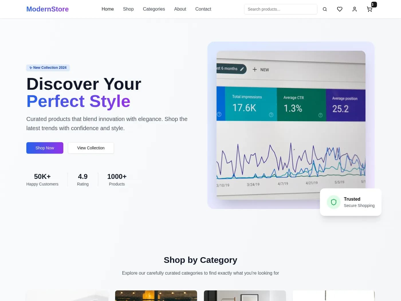 Ecwid Backed Website