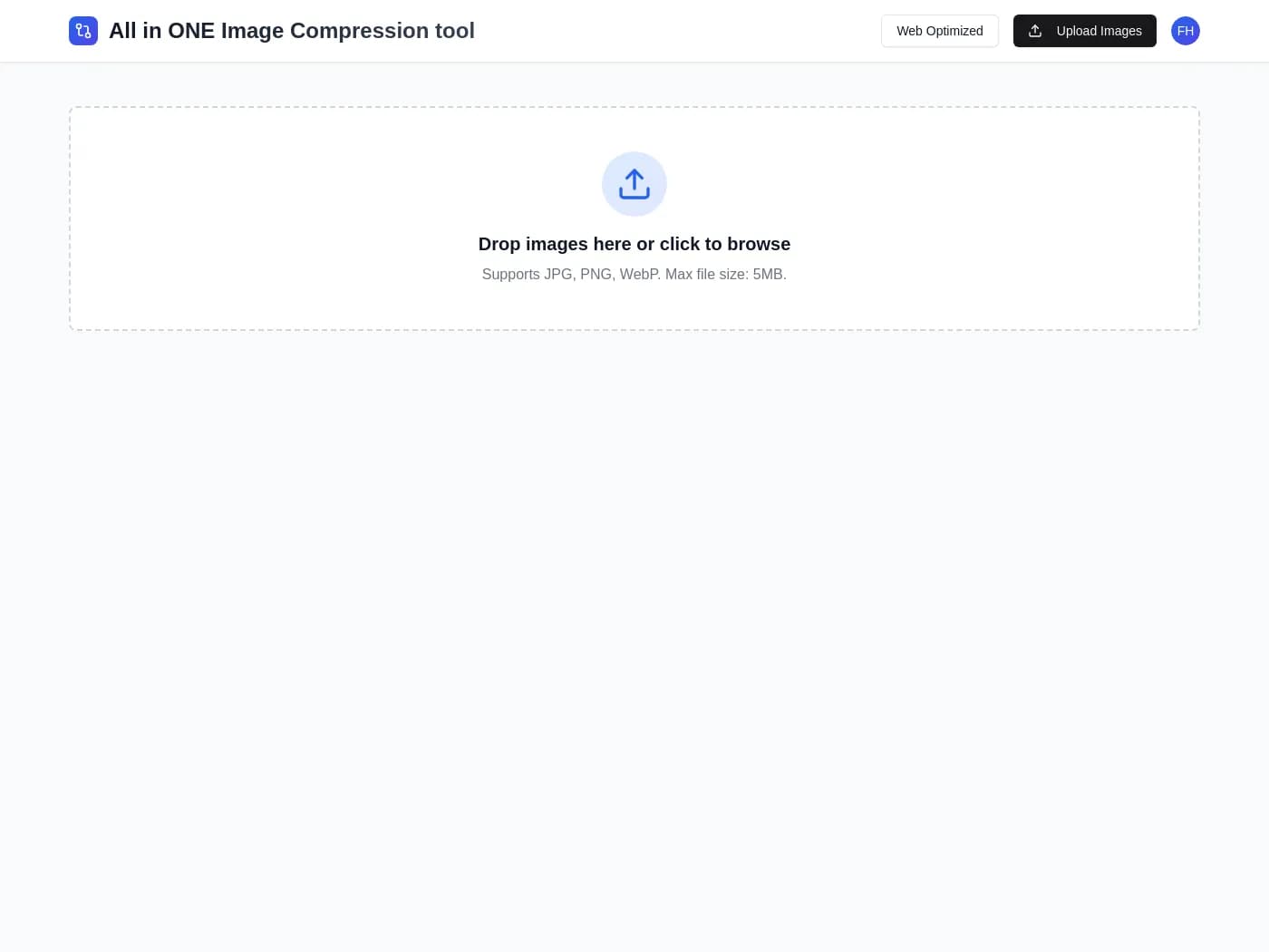 All in one Image Compression Web App