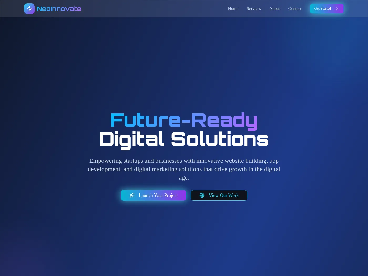 Innovative Company Website