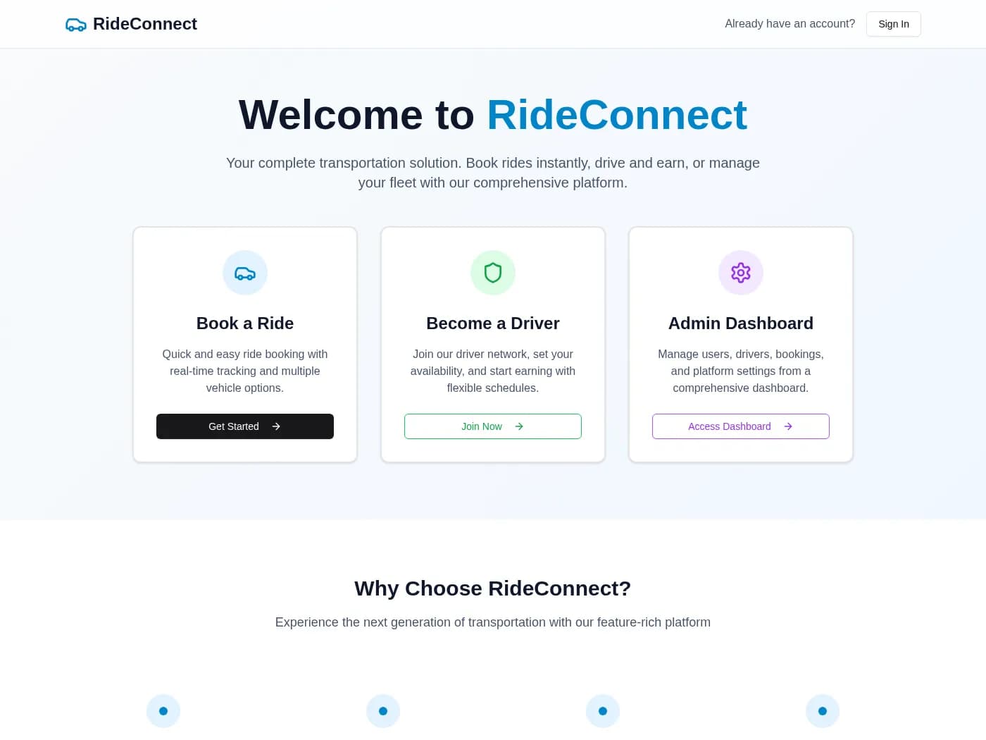 End-to-End Cab Booking System