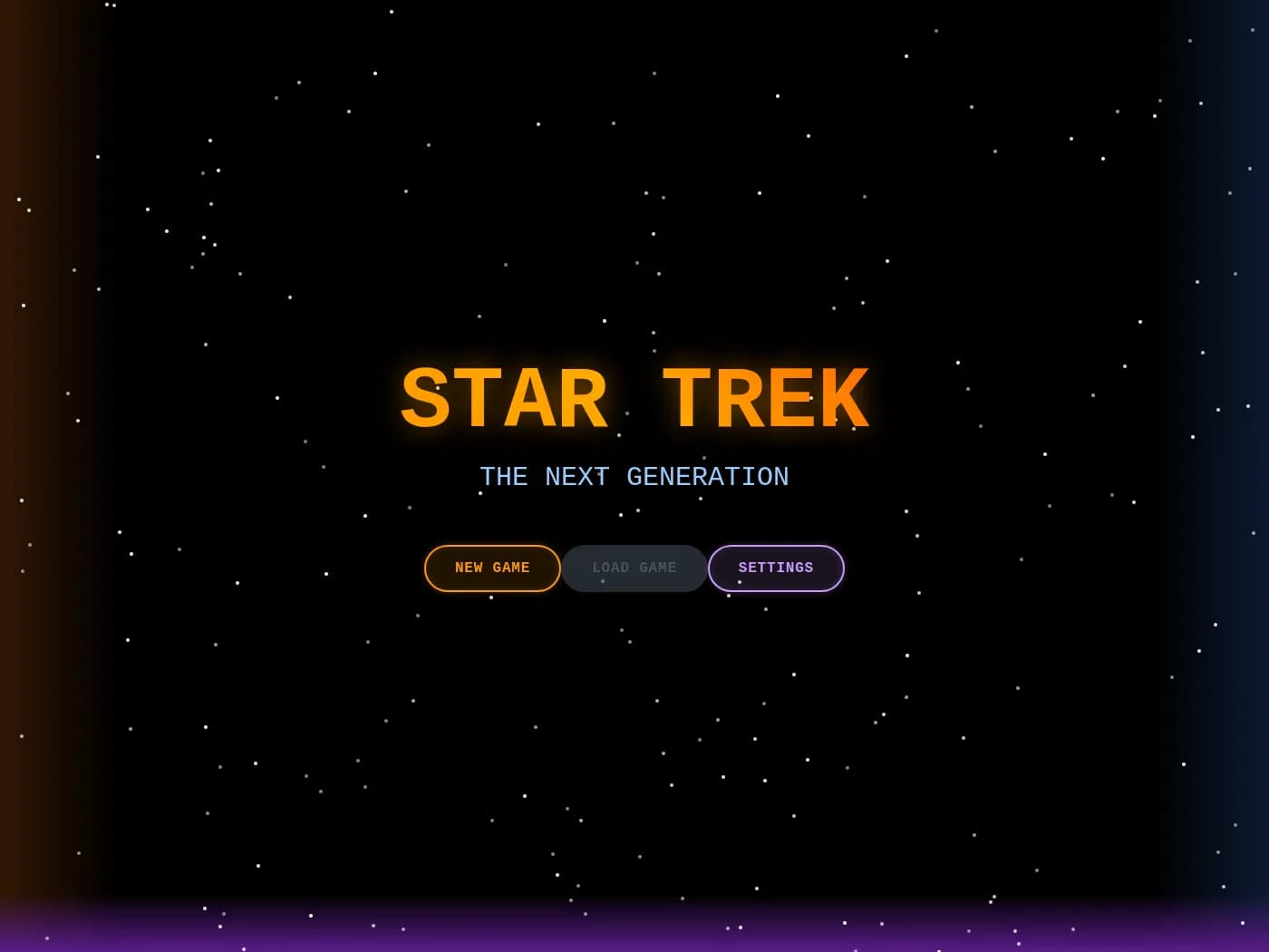 Star Trek TNG SNES-Style Space Exploration Game