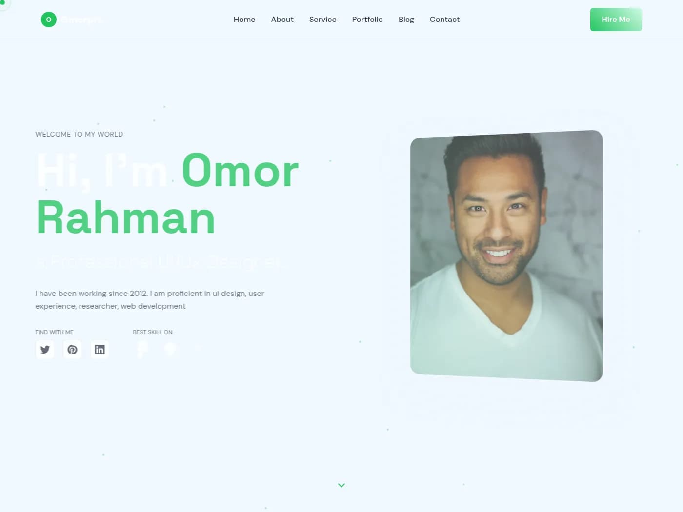 Immersive 3D Website Experience