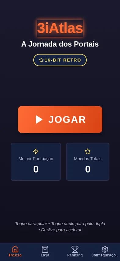 3iAtlas: A Jornada dos Portais – Jogo Android 2D Retro em Pixel Art