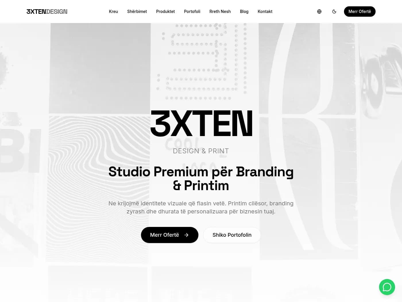 3XTEN Design – Premium Branding & Printing Studio Website