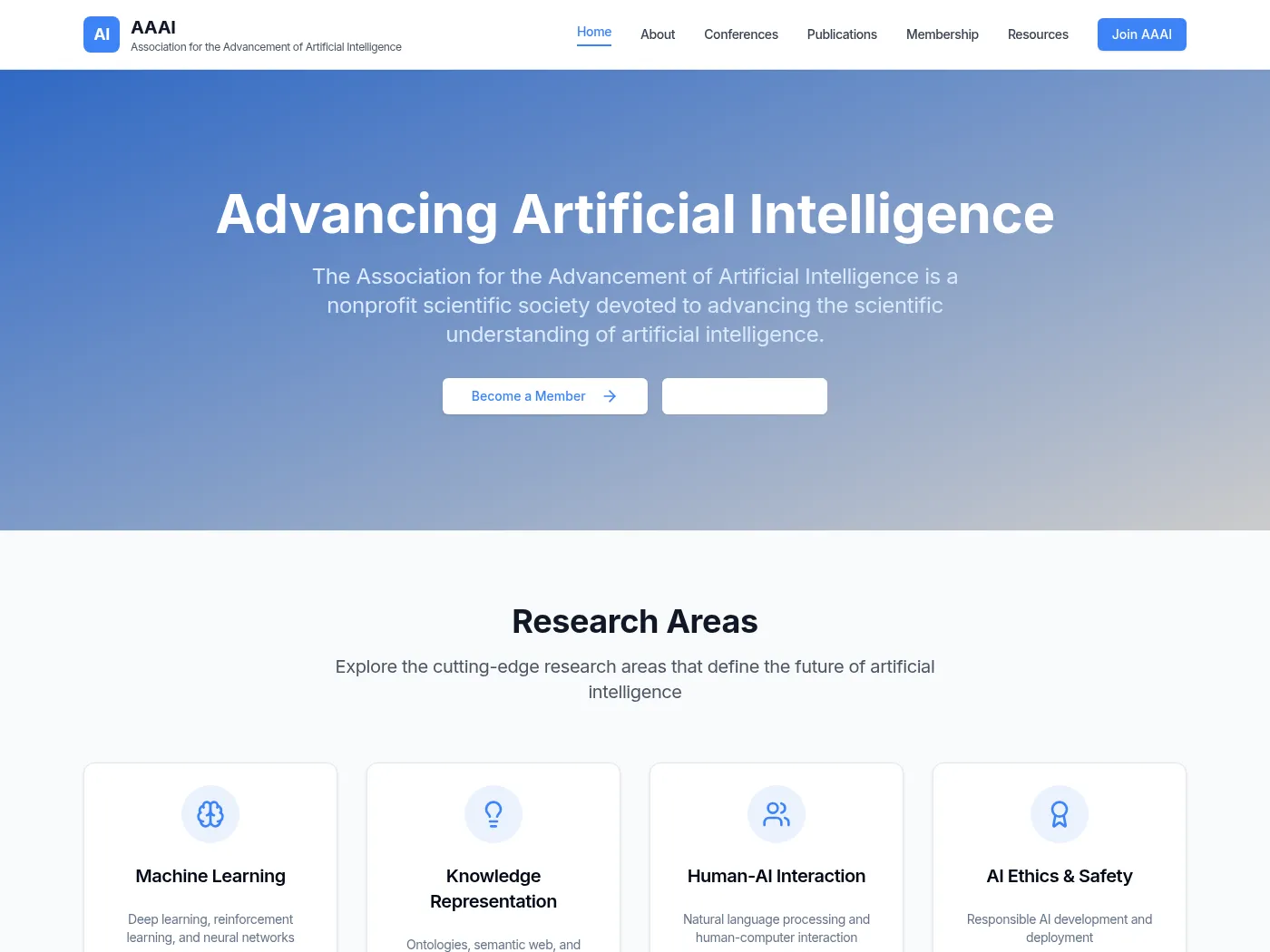 AAAI Official Website