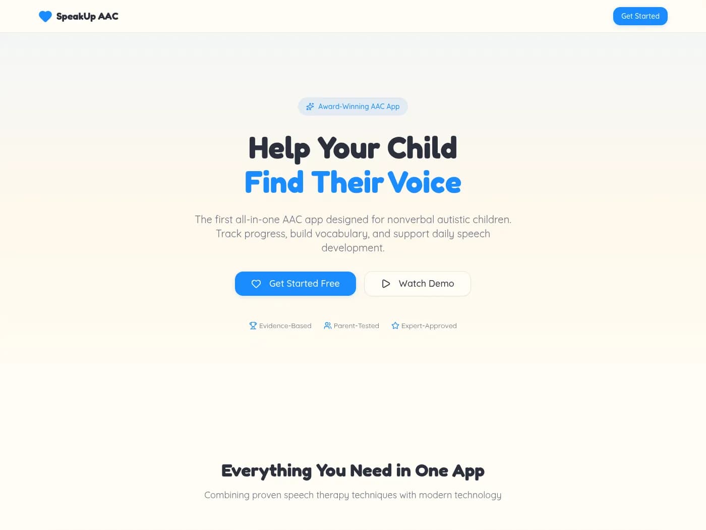 All-in-One AAC Progress App for Nonverbal Autistic Kids