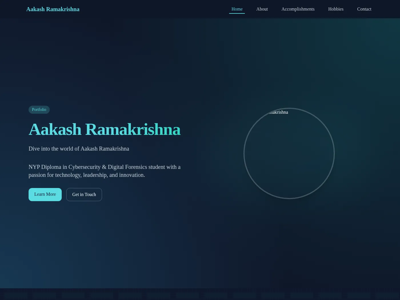 Aakash Ramakrishna Portfolio