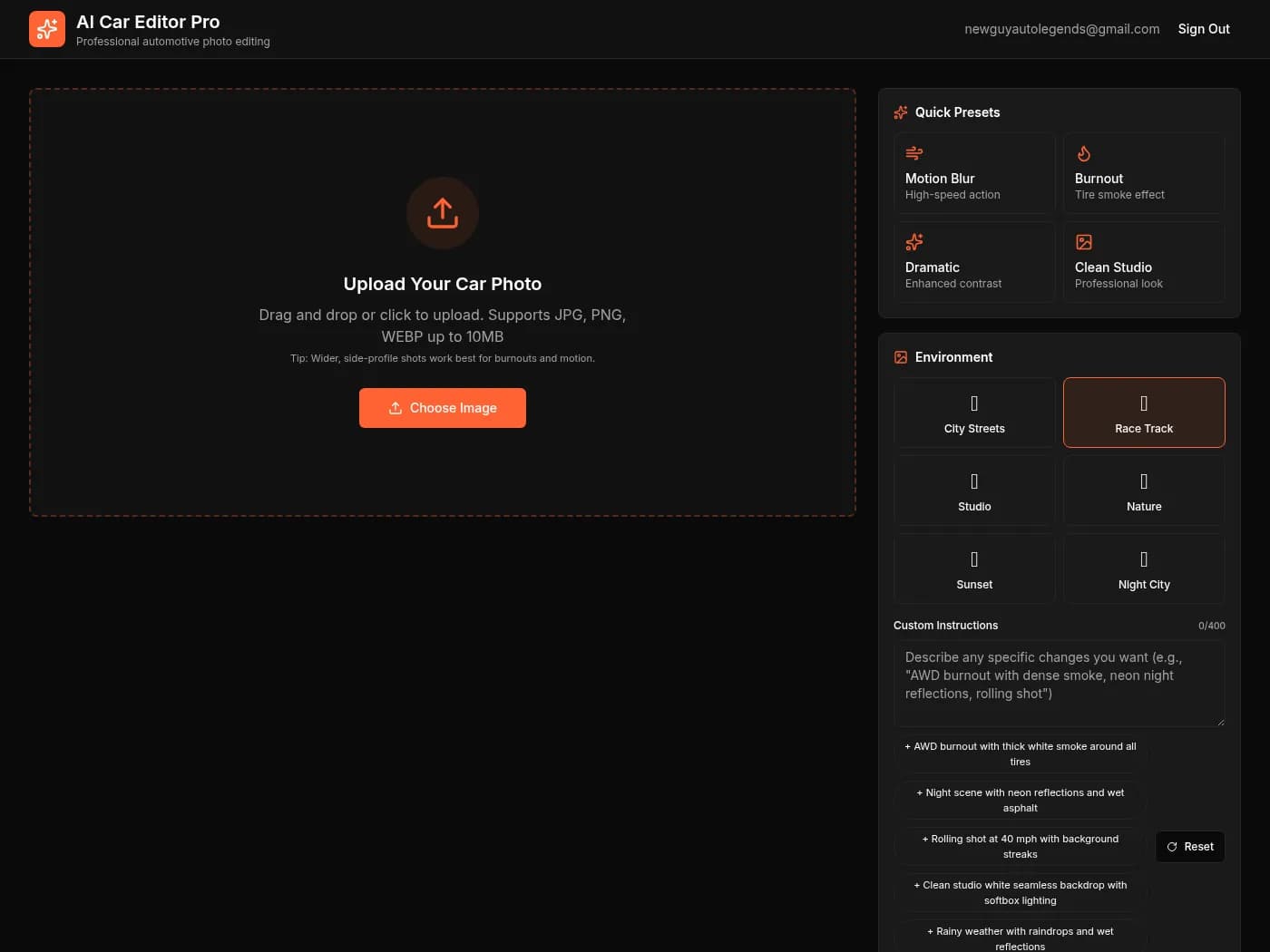 AI Car Editor Pro