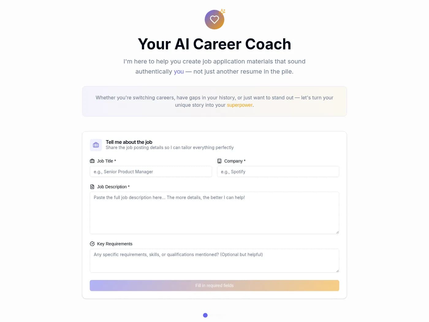 AI Career Coach - Job Application Generator