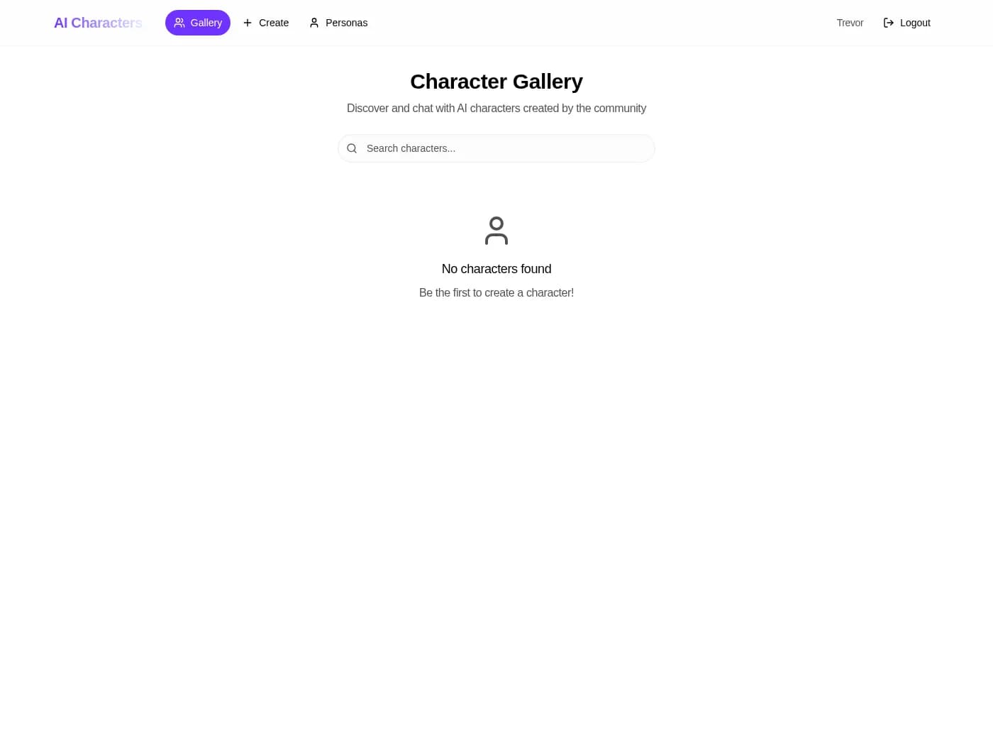 AI Character Chat & Persona Profile App