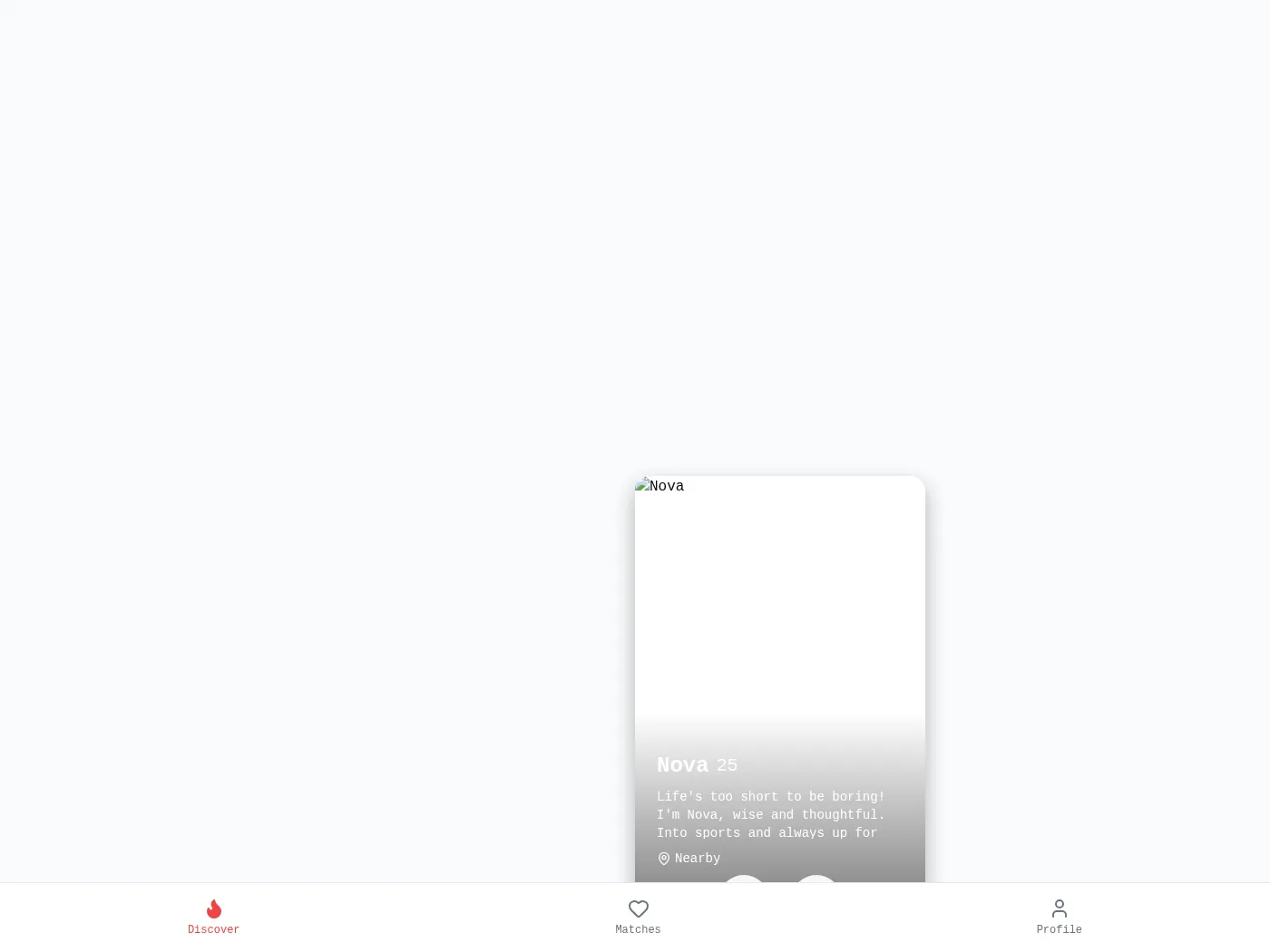 AI Character Tinder