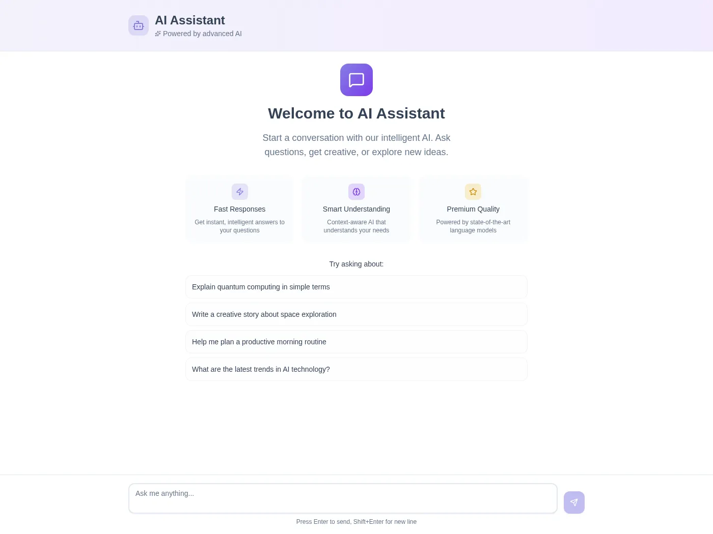Conversational AI Assistant App