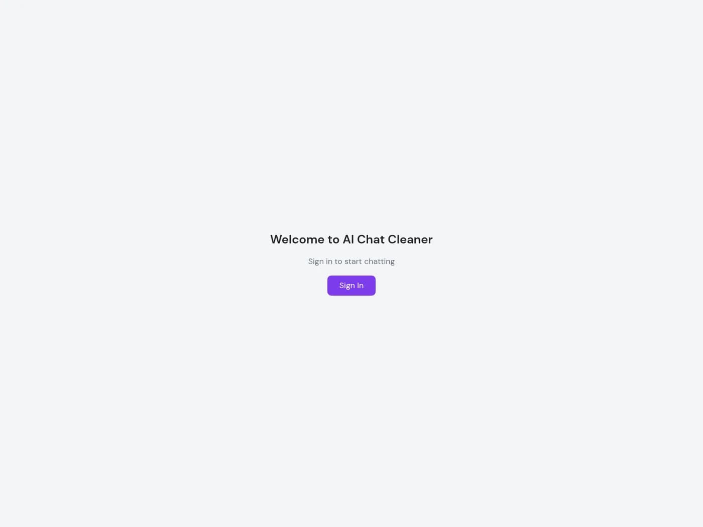 AI Chat Cleaner