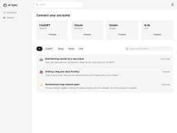 AI Chat History Sync