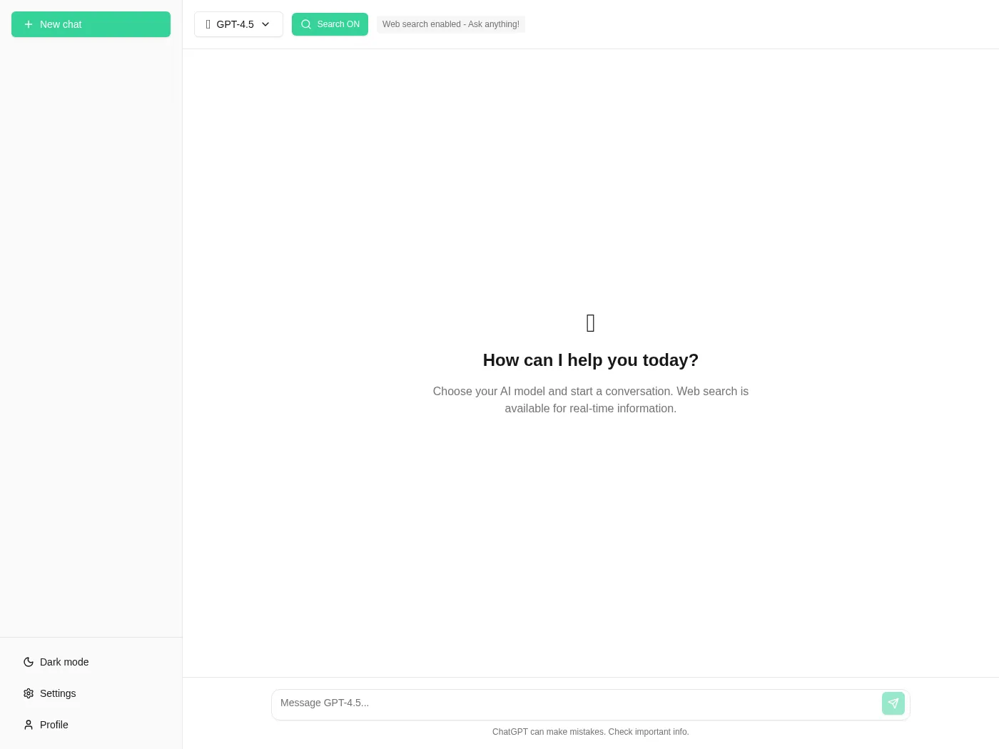 AI Chat Platform with Multi-Model Search