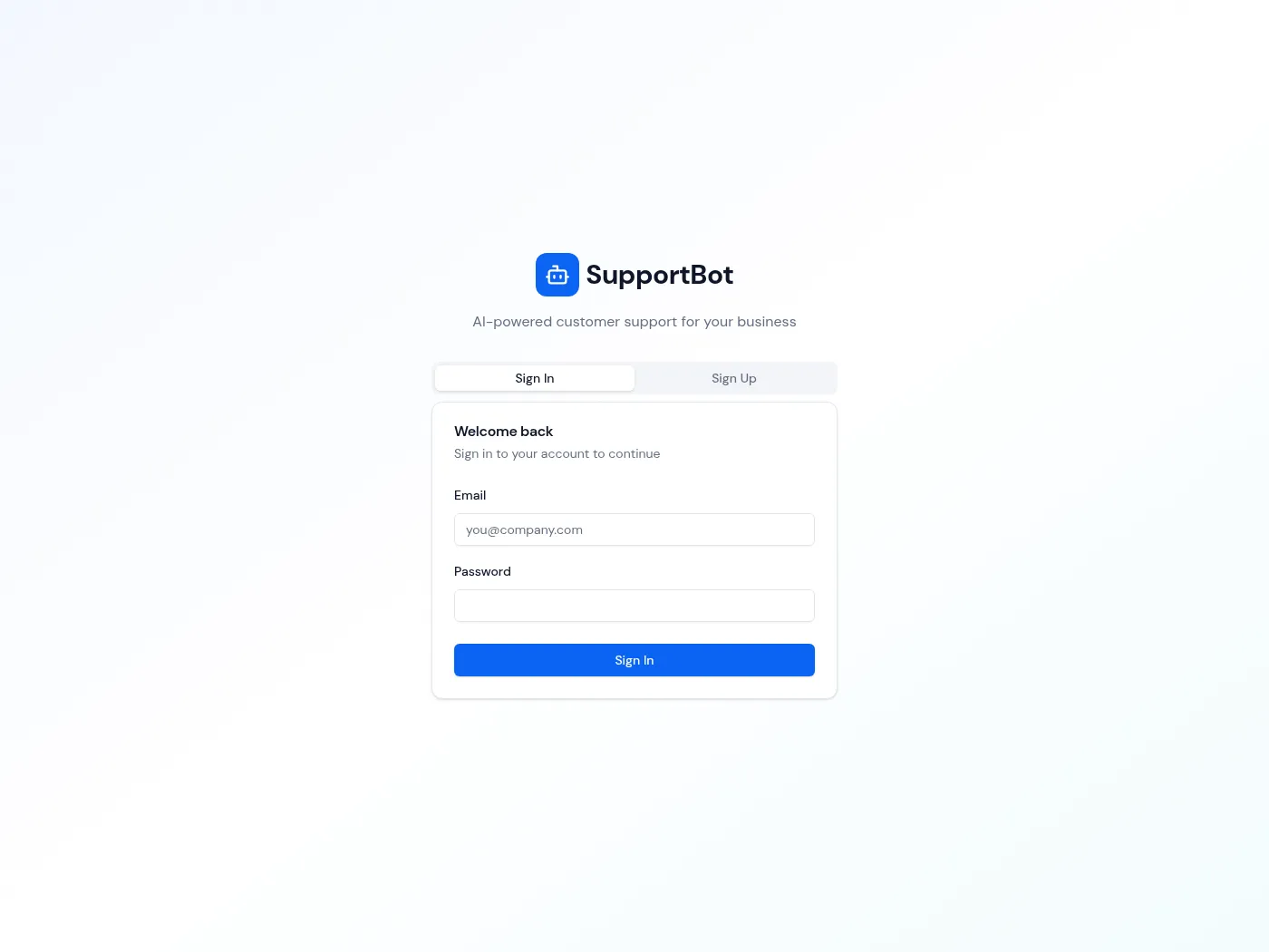 AI Support Bot Platform