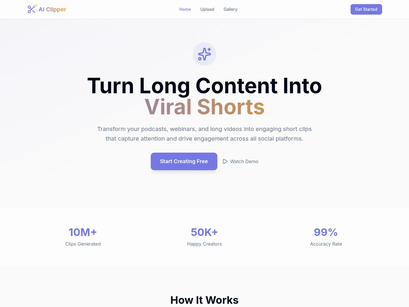 AI Clipping Shorts Generator
