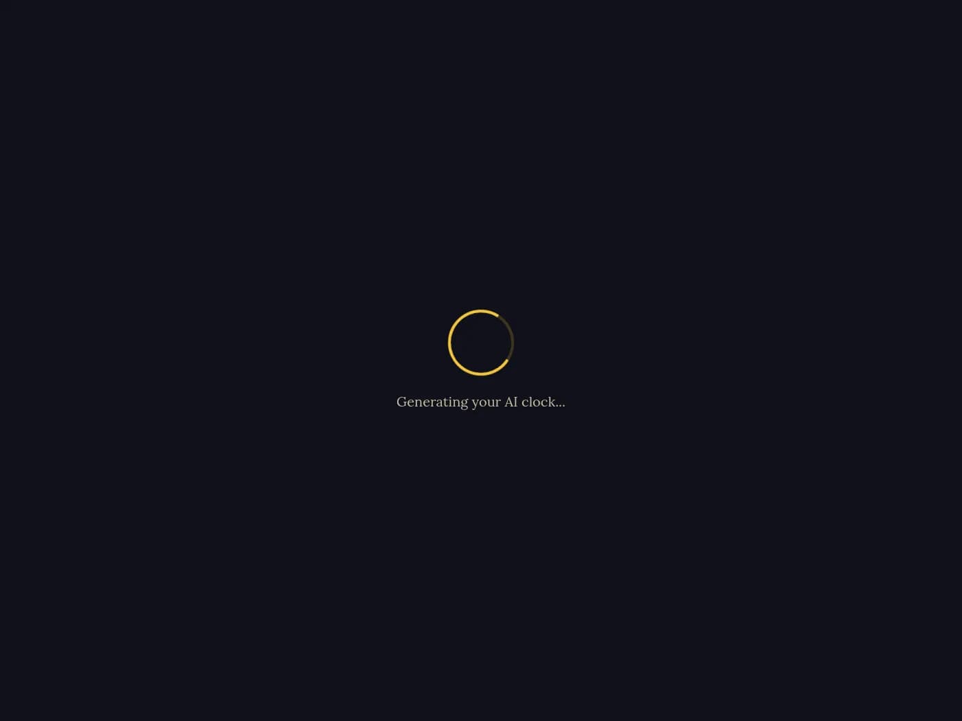 AI-Generated Clock Picture