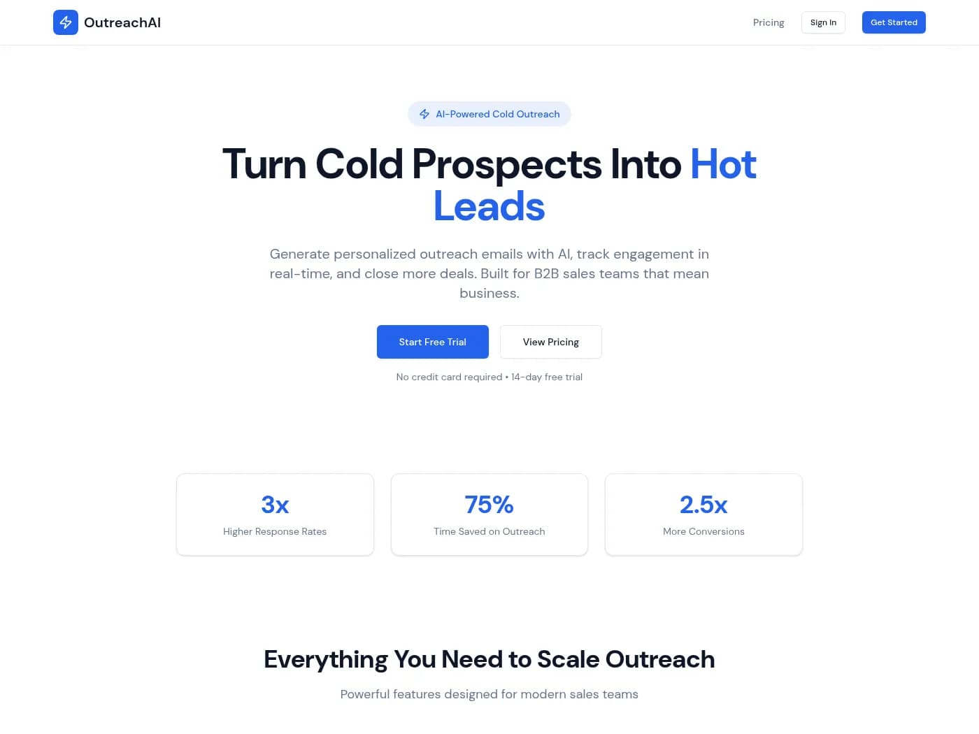 AI-Powered Cold Outreach Platform for Sales Teams