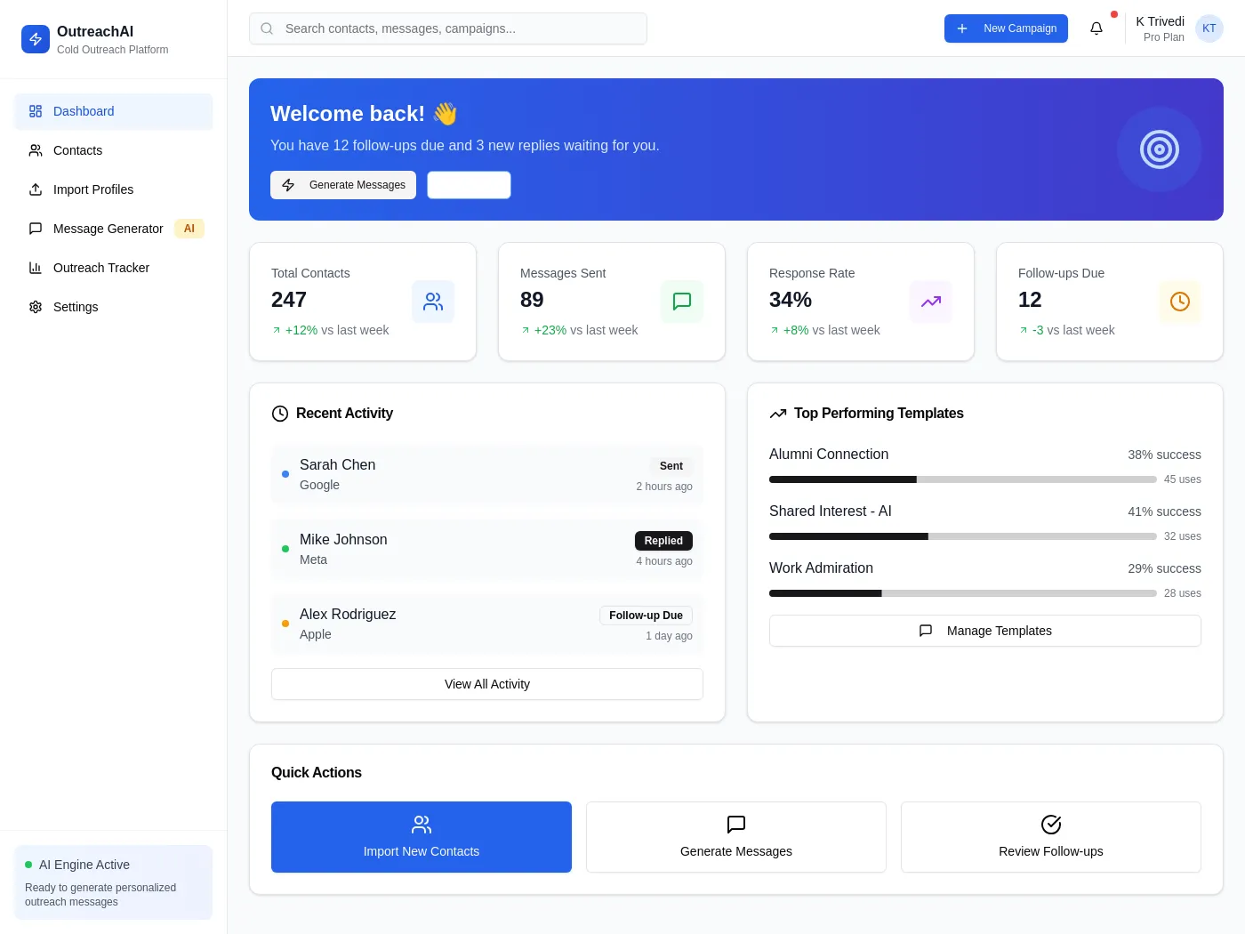 AI Cold Outreach Automation Platform