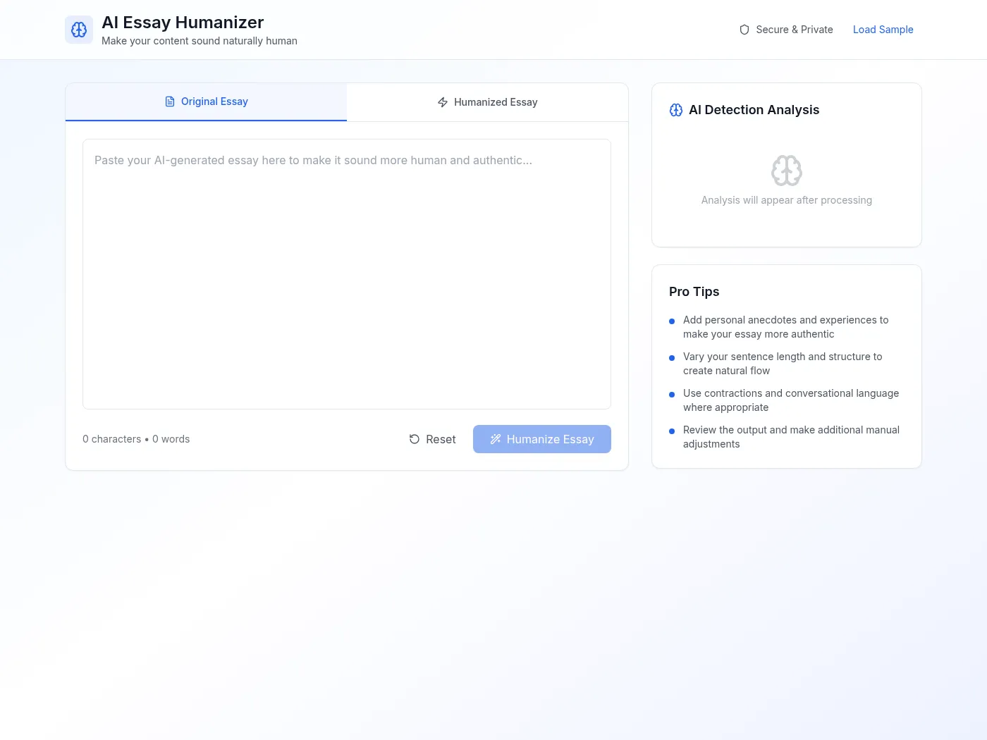 AI College Essay Humanizer